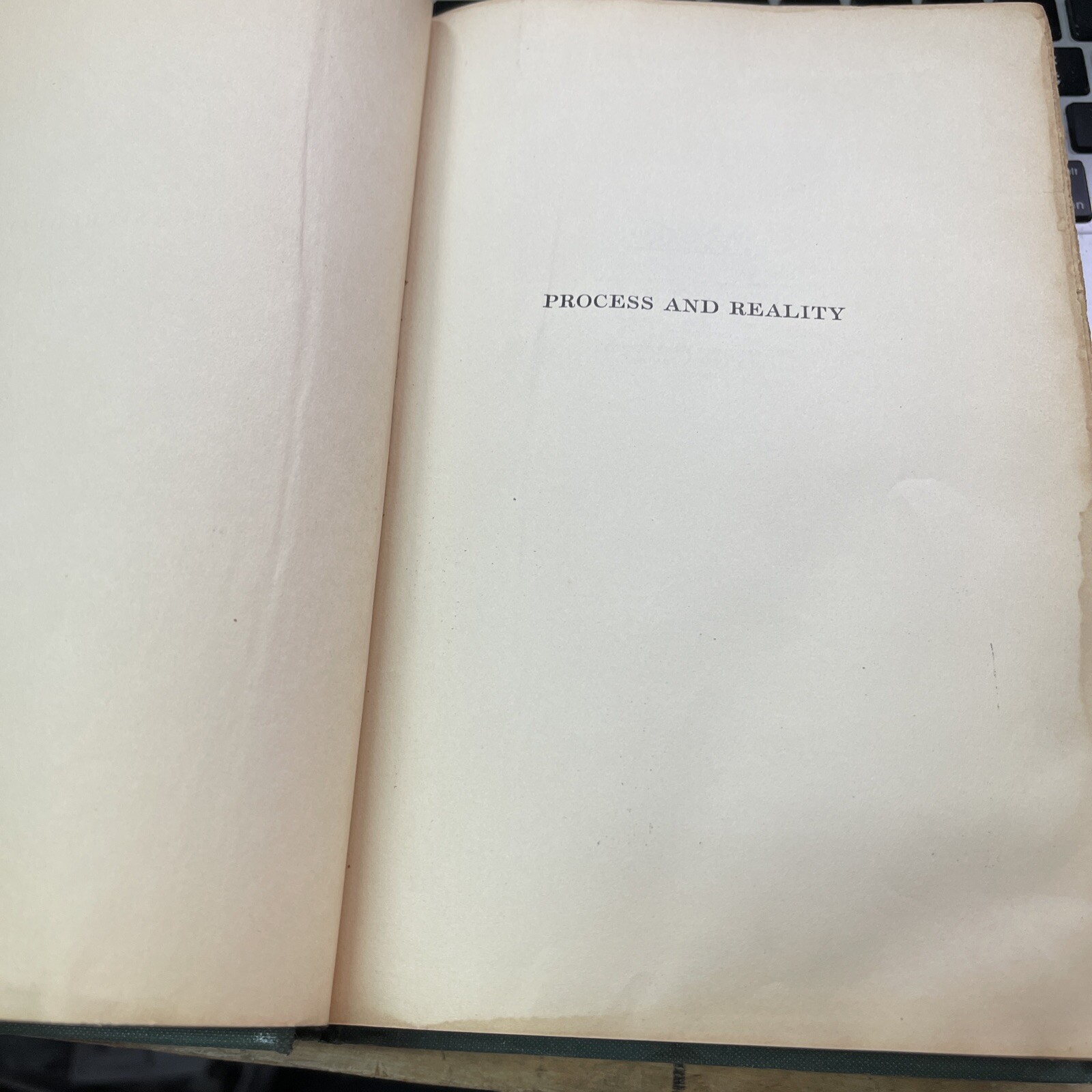 Process and Reality: An Essay in Cosmology by Alfred North Whitehead ...