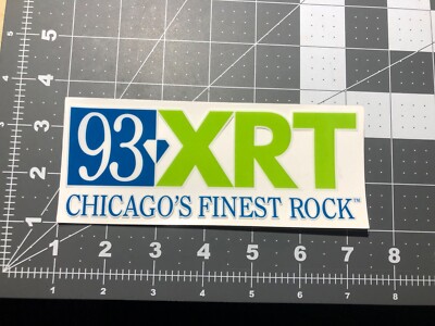 NEW 93 XRT CHICAGO'S FINEST ROCK RADIO STATION STATIC WINDOW CLING WXRT ...