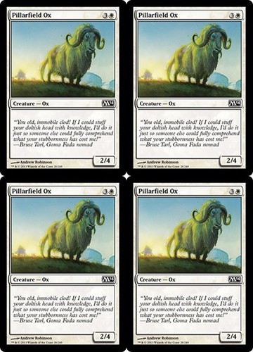 MTG - 4x PILLARFIELD OX - M14/Core Set 2014 (C) | eBay