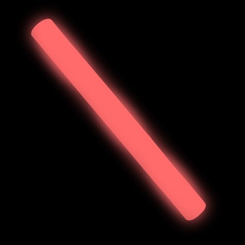100 Pack 16" Red LED Foam Glow Sticks Light Up Flashing Wands DJ Party ...