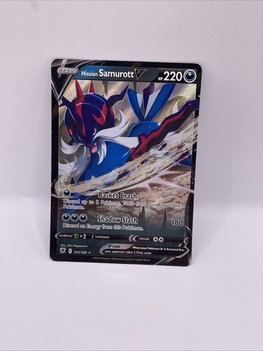 Hisuian Samurott V 101/189 - Crown Zenith Pokemon Card | eBay UK