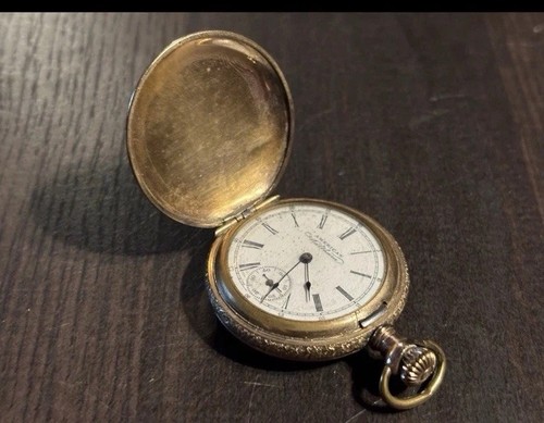 American Waltham Model 1891 64 Grade Gold Pocket Watch Working Briefly ...