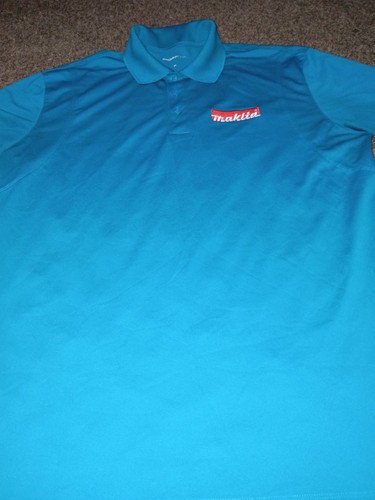 Makita Tools Logo Polo Shirt Men’s XL Teal Blue Sport-Tek Performance ...