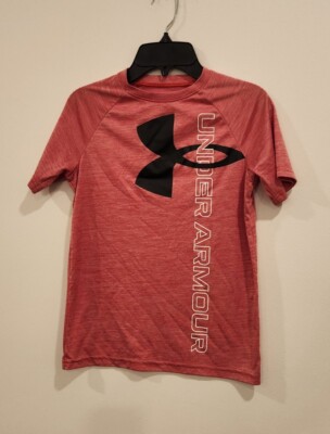 Under Armour Boys' Tech Split Logo Short-Sleeve T-Shirt In Red Sz M ...