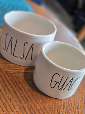 Rae Dunn Salsa and Guac Bowl Set With Spoons Artisan Collection By ...