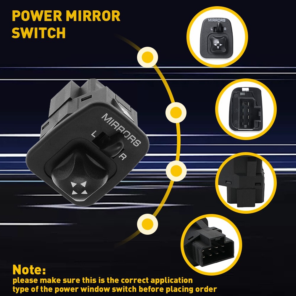 For 1999-2005 Ford F150 F205 F350 F450 F550 Mirror Switch Control ...