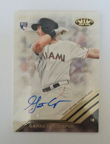 2018 Topps Tier One Breakout Autograph Auto #GC Garrett Cooper 244/275 ...