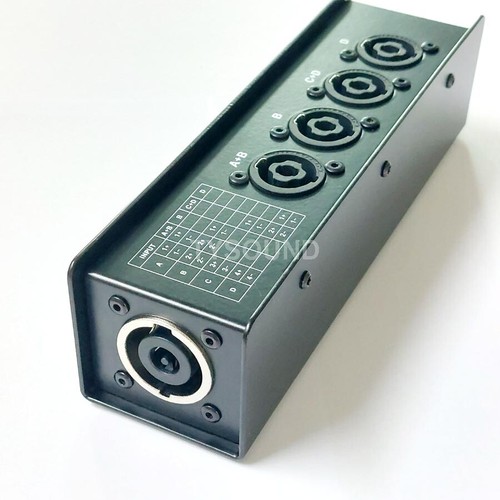 Speakon Splitter Junction Speakr Box 1x NL8 to 4x NL4 Array, Monitor ...