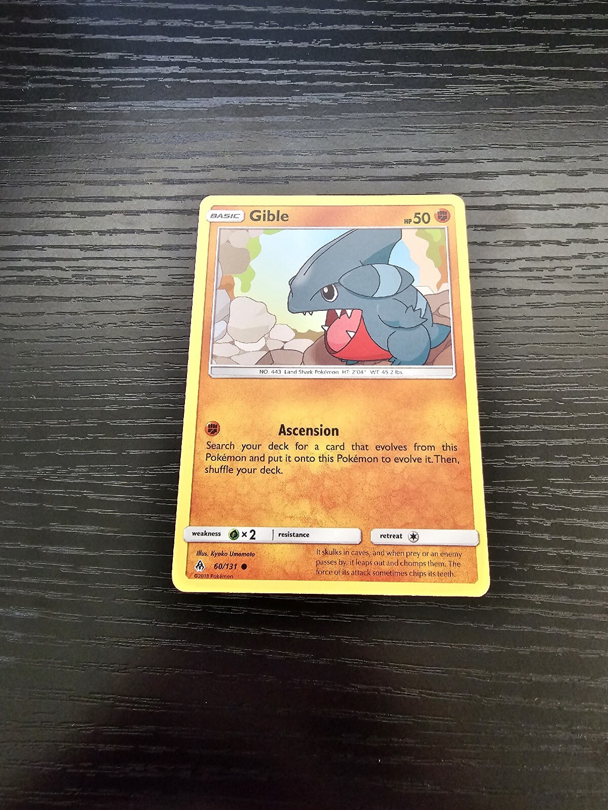 Gible - Sun & Moon: Forbidden Light (60/131) - Lightly Played - Pokemon ...