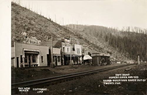 Taft MT Montana Forest fires 1910 RPPC Photo Postcard COPY | eBay