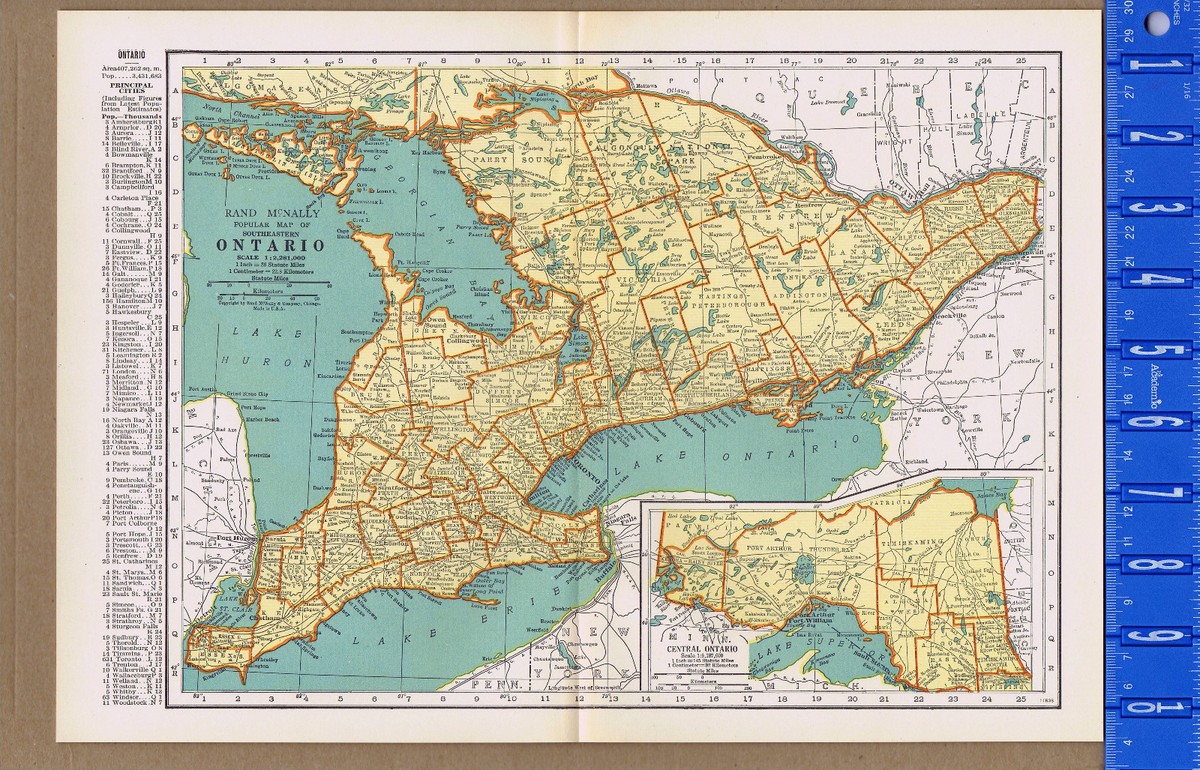 Road Map Of Southern Ontario
