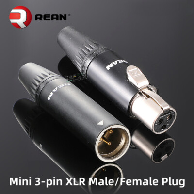 1pcs NEUTRIK REAN 3/4/5Pin TINY XLR Cable Connector Male Female Mini ...