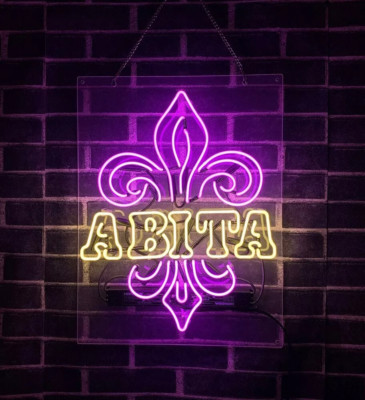 Abita Beer Purple Haze Acrylic 20"x16" Neon Light Sign Lamp Wall Decor ...