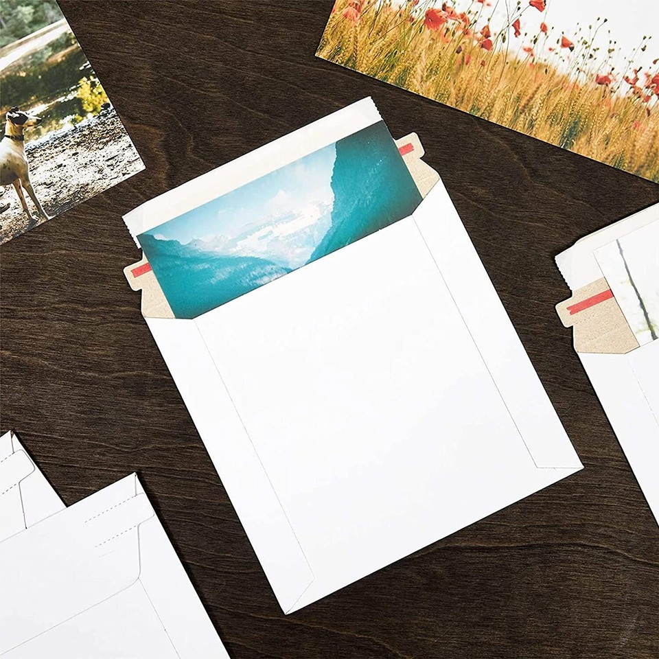 6 x 8 self seal rigid photo shipping flats cardboard envelope mailer | eBay