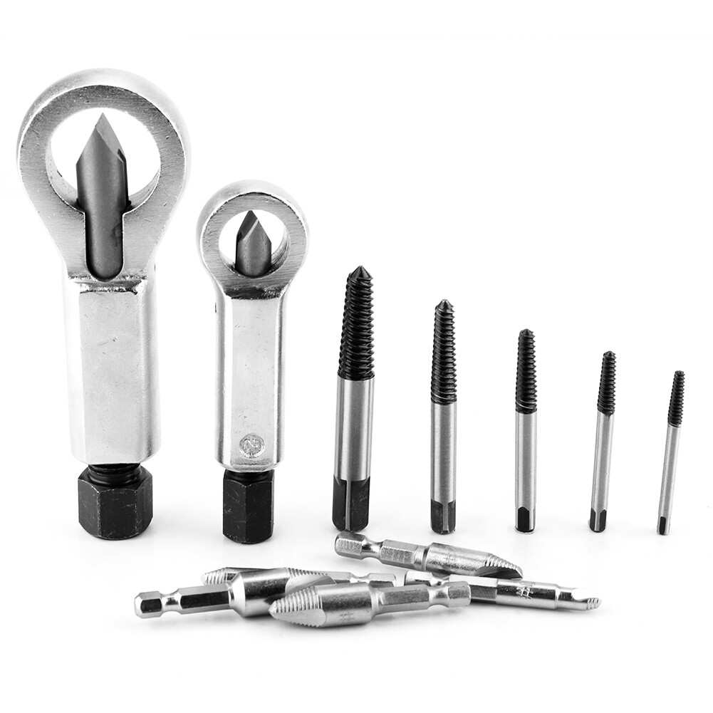 *12pcs Nut Splitter Set Rusted Damaged Bolt Screw Extractor Remover ...