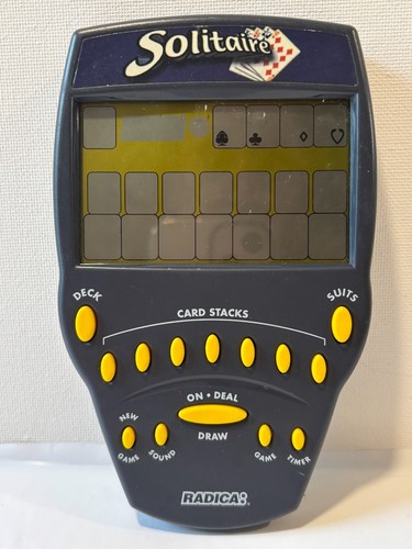 Vintage 1999 Radica Solitaire Handheld Game BIG Screen Tested | eBay