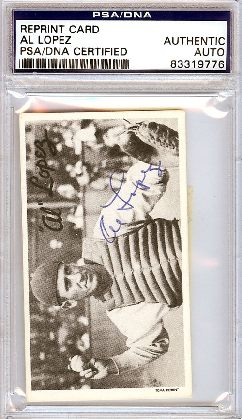 Al Lopez Autographed TCMA Reprint Card Pittsburgh Pirates PSA/DNA ...