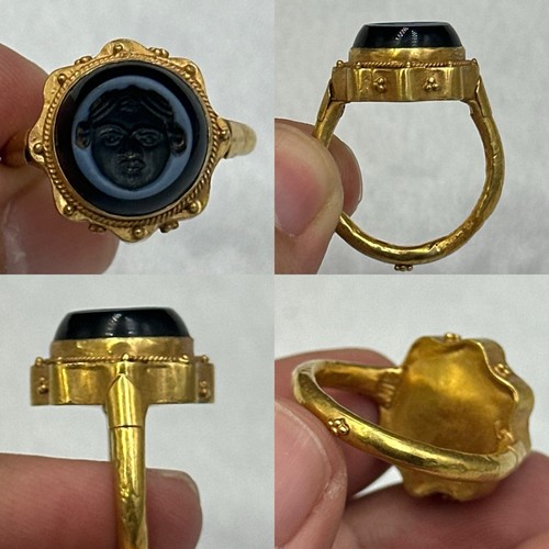 Very Rare Ancient Greek Roman Agate Stone Unique Intaglio High Karat ...