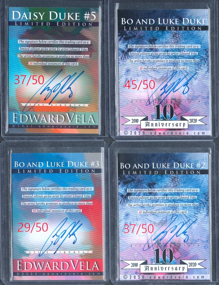 Bo Luke and Daisy Duke, Dukes of Hazzard Artist Signed Limited Edition ...