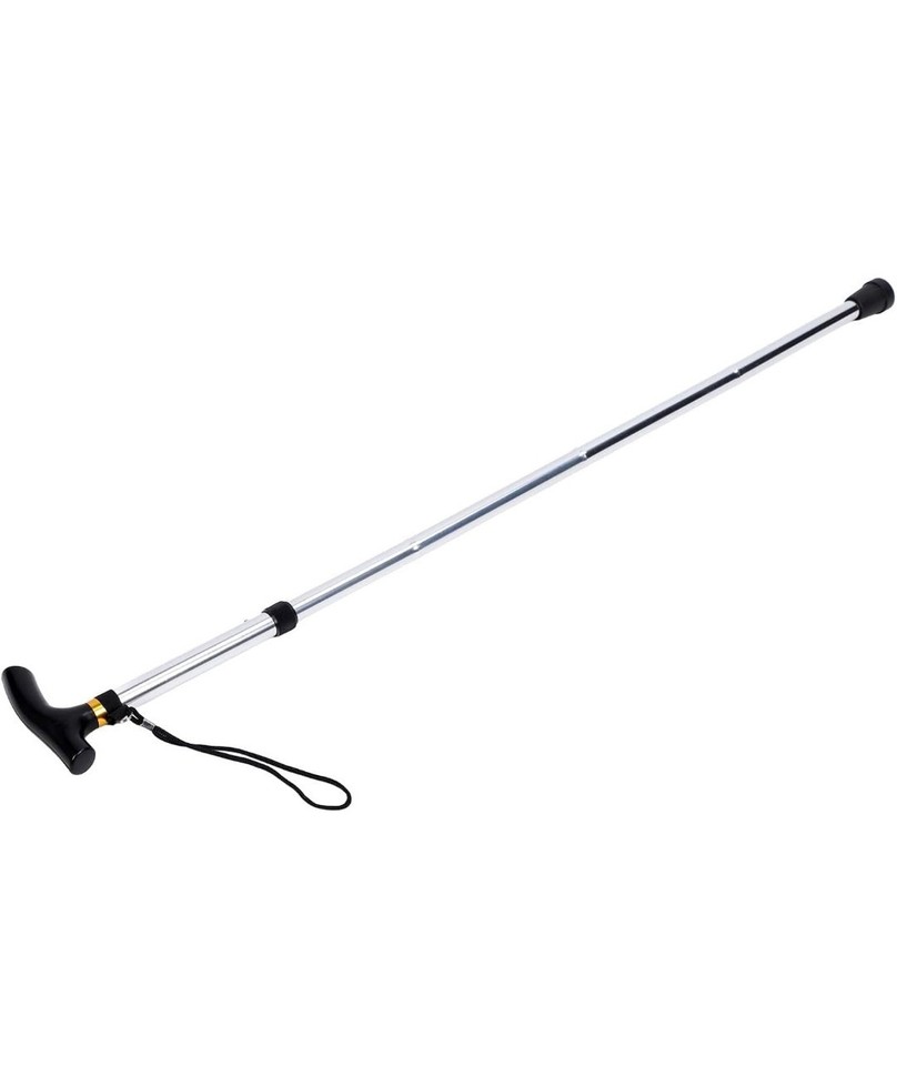 88.9cm Extendable Walking Stick Silver Lightweight Portable Men Women ...