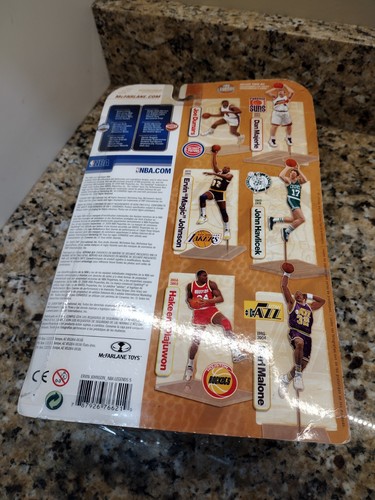 NBA SportsPicks Legends Series 5 Magic Johnson Purple Jersey Action ...