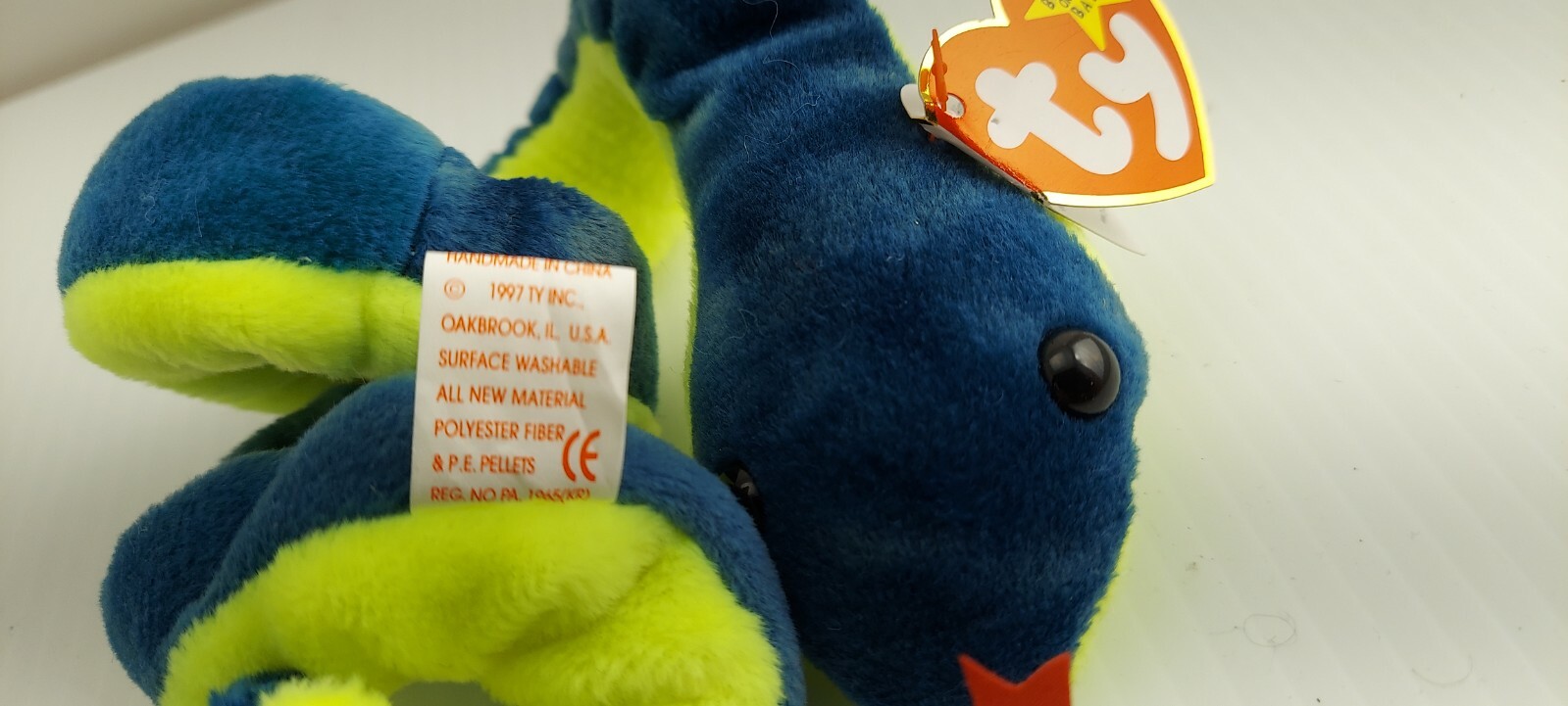 Ty Beanie Baby Hissy Snake Original Tag April 4, 1997 P.E. Pellets ...