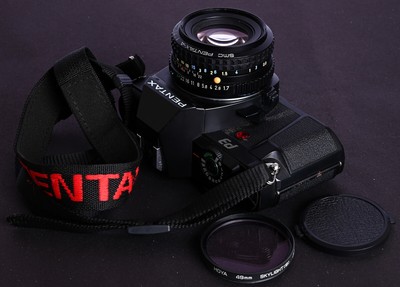 Pentax P3 35mm SLR Film Camera c/w smc Pentax-A 50mm f/1.7 Lens Kit ...
