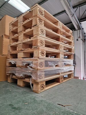 Used Heavy Duty Quality Wooden Stamped EPAL / EUR Euro Pallets Sized ...