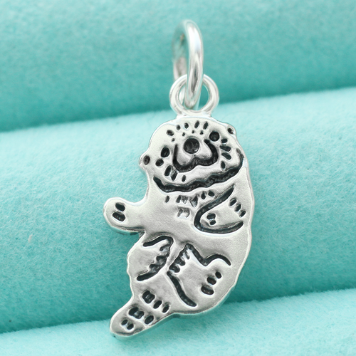 925 Sterling Silver Beaver Charm Pendant Rodent Nature Wild Animal ...