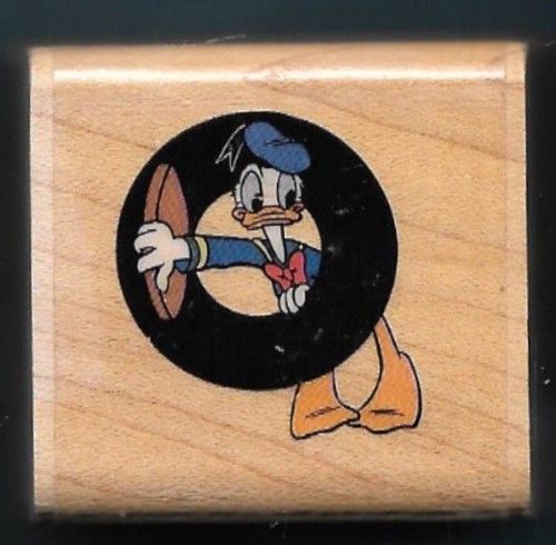 O DONALD DUCK CRUISE PORTHOLE ALPHABET LETTER DISNEY RUBBER STAMPEDE ...