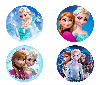 "FROZEN” Button Badges x 4 (5.8cm) Elsa & Ana | eBay