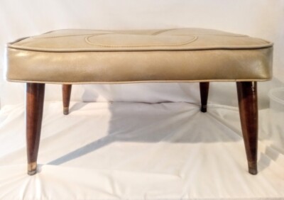 Mid Century Modern Antique Stool Ottoman Footstool Footrest MCM | eBay