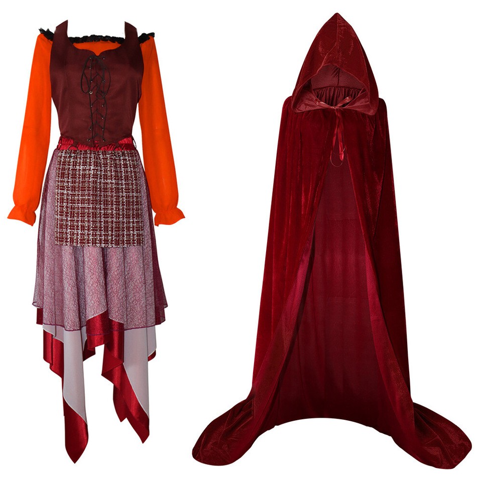 Hocus Pocus 2 Winifred Sanderson Sarah Mary Sanderson Cosplay Costume ...