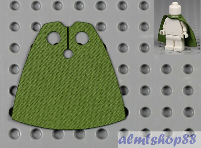 Olive Green Cloth Cape For LEGO Minifigures - Fabric Robe Cloak Castle ...