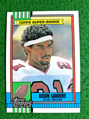 1990 Topps #469 Dion Sanders Atlanta Falcons Cowboys 49ers NFL | eBay