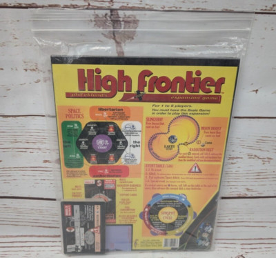 High Frontier Expansion Game 2010 NIS Space Exploration Board Game Hard ...