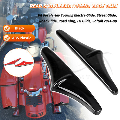 Motorcycle Saddlebag Rear Trailing Edge Tip Trim For Harley CVO Road ...