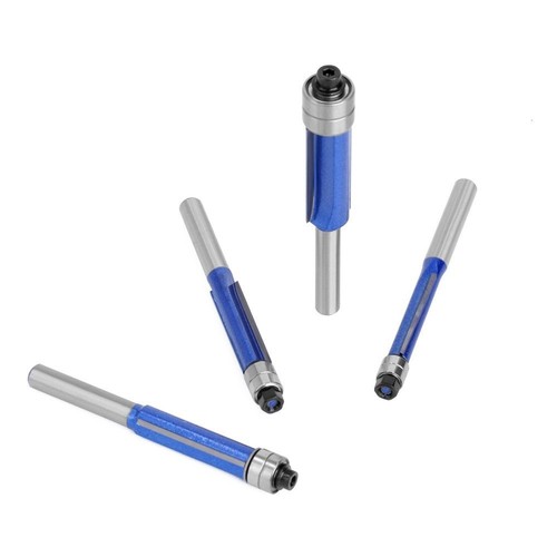 Double Bearing Milling Cutter 6.35MM Shank Flush Trim Bit Woodworking ...