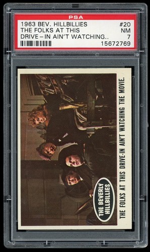 1963 Topps Beverly Hillbillies Card #20 The Folks At This Drive-In ...