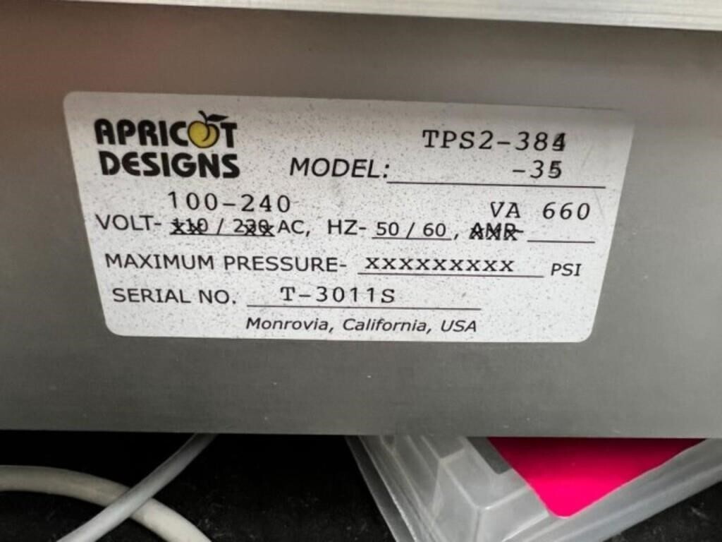 Apricot Designs TPS-384 Total Pipetting Solution Liquid Handler W ...