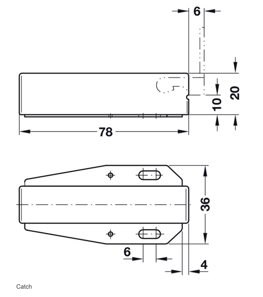 Loft Touch Push Latch Catch GENUINE Cupboard Door Hatch Push to Open ...