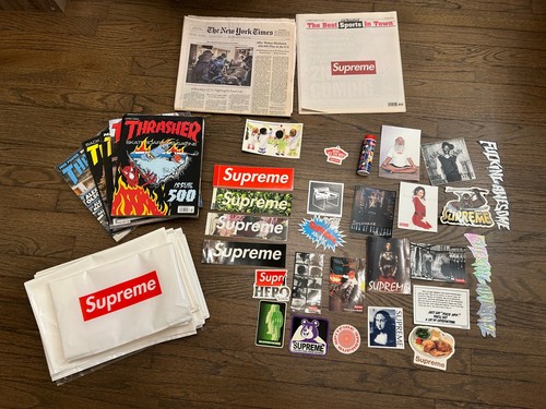 Supreme Assorted Stickers Box Logo Random Bundle Plastic Bags Lot ...
