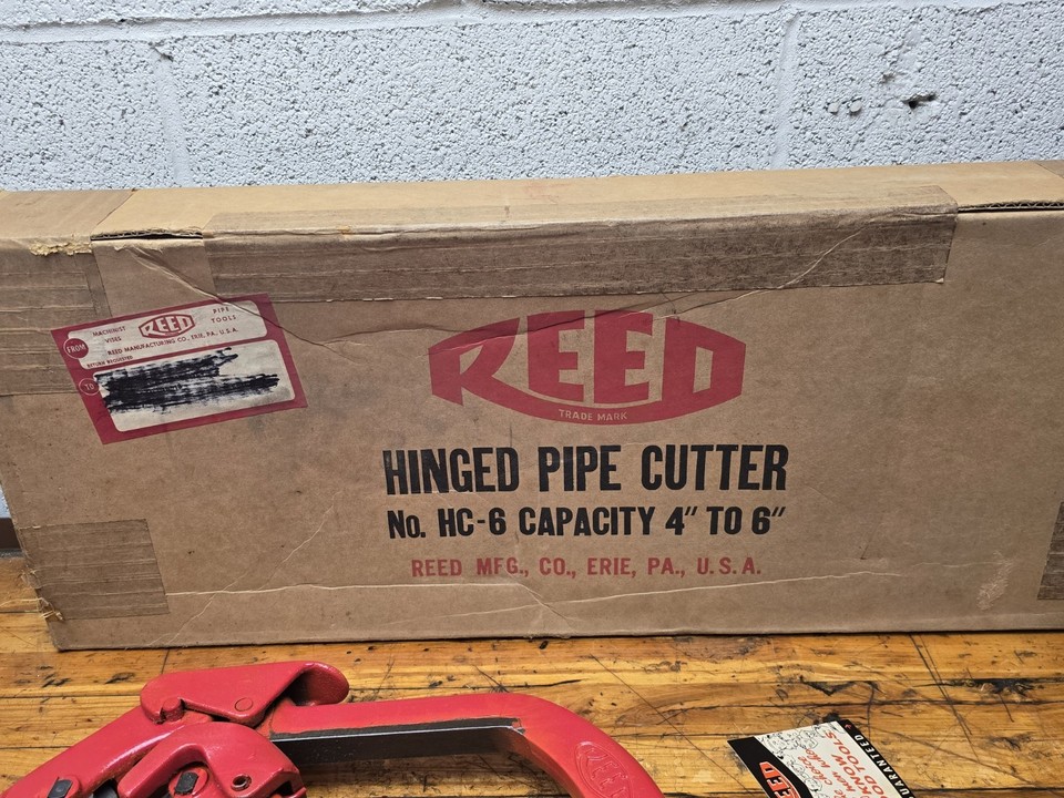 REED Steel Hinged Pipe Cutter No HC-6 Capacity 4"-6" Brand New in ...