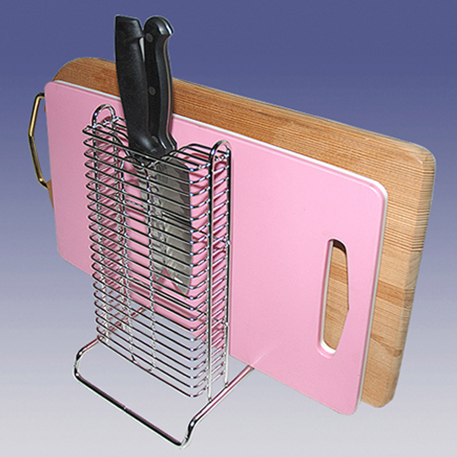 Stainless steel Cutting Board Holder Kitchen Storage Knife Scissors ...