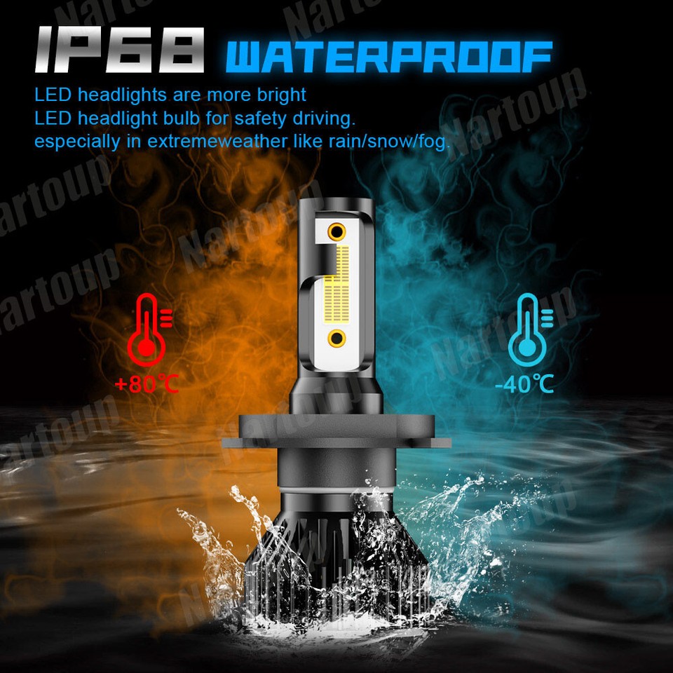 7 inch Led GLASS Headlight Round, ORIGINAL CLASSIC LOOK conversion ...