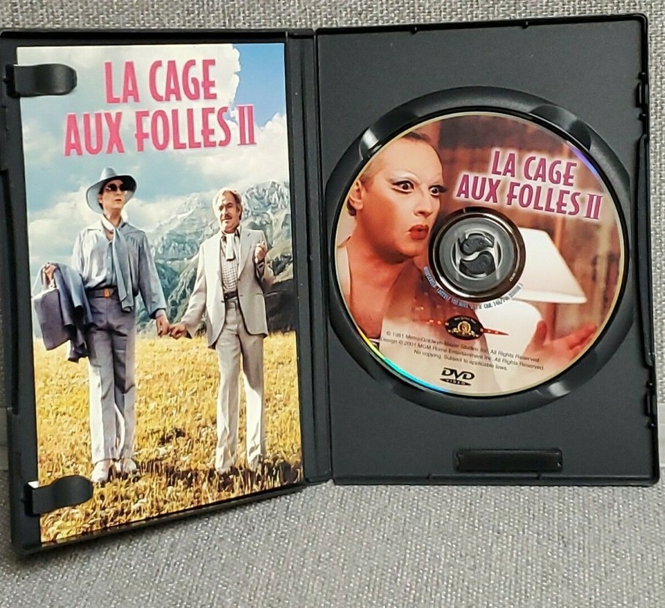 La Cage Aux Folles II DVD UGO TOGNAZZI MICHEL SERRAULT MGM WORLD FILMS ...