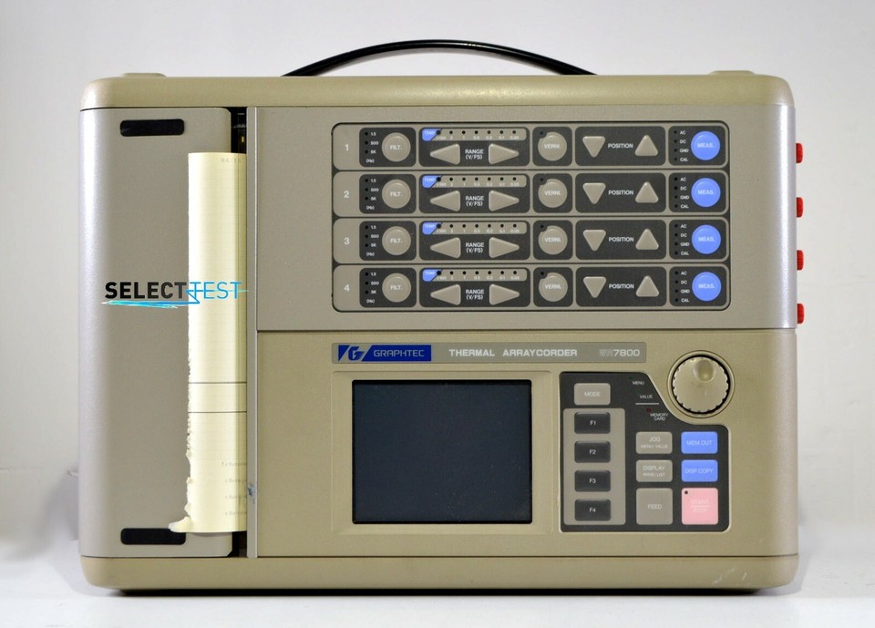 GRAPHTEC WR7800 4-CHANNEL THERMAL ARRAYCORDER CHART RECORDER *LOOK* (REF.: 834G) | eBay