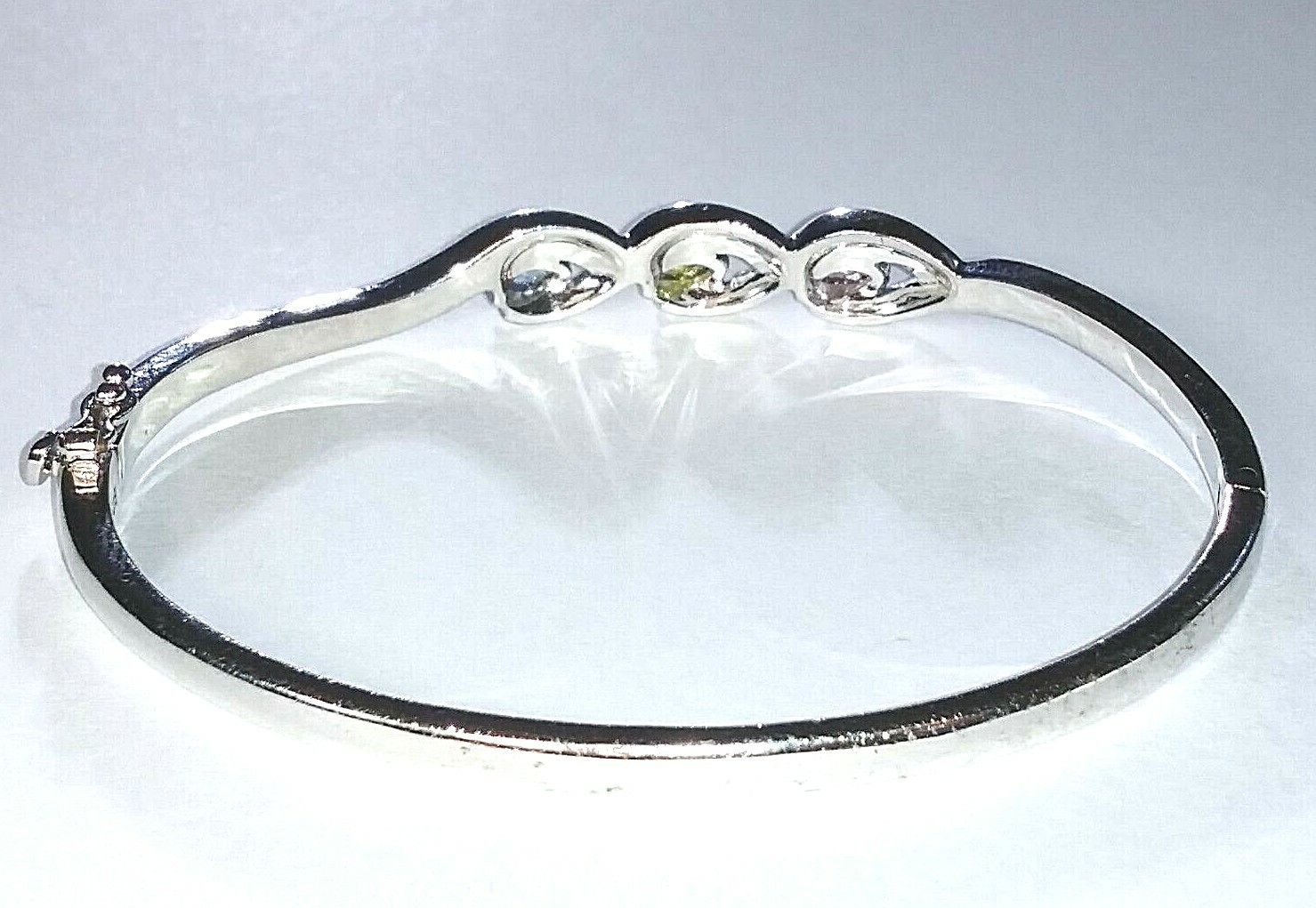 ! Beautiful Signed BGE Sterling Silver Ben Gabriela Bangle 3 Stone ...