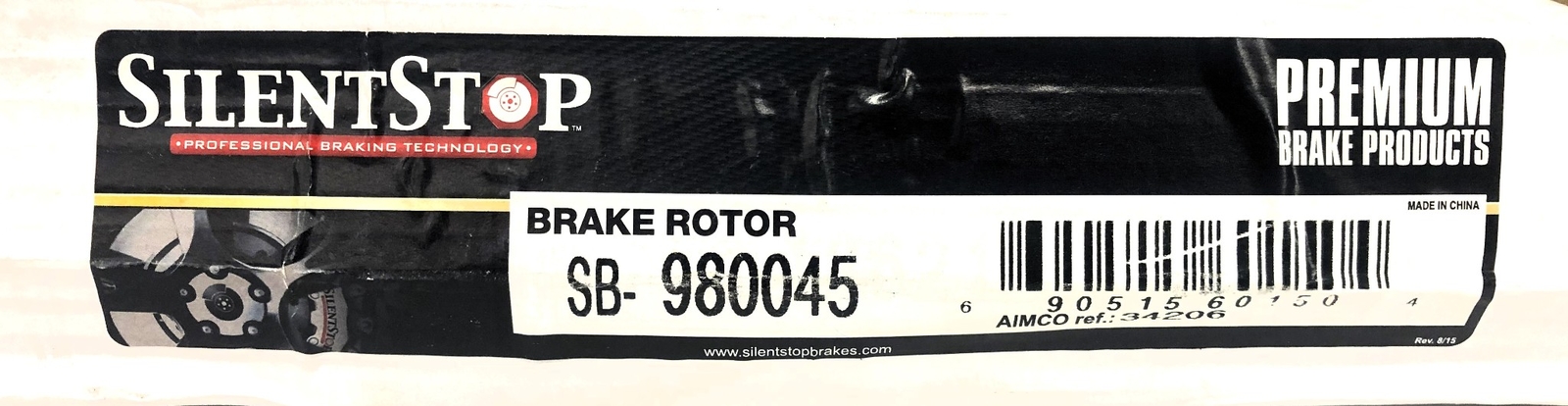 Silent Stop Rear Brake Disc Rotor SB-980045 NOS | eBay