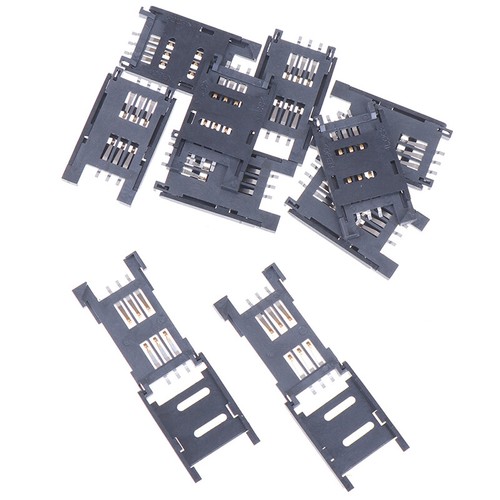 10PCS SIM Card Holder 6PIN Card Socket SIM Card Slot Connector for Phon ...